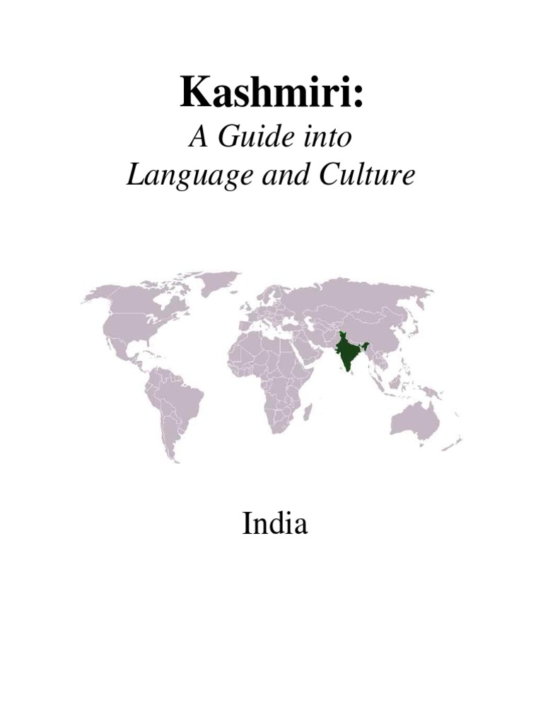 A Comprehensive Guide to the Kashmiri Language and Culture | PDF ...