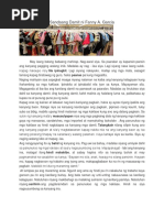 Sandaang Damit Ni Fanny Garcia | PDF