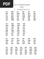 Jolly Phonics Words List | PDF