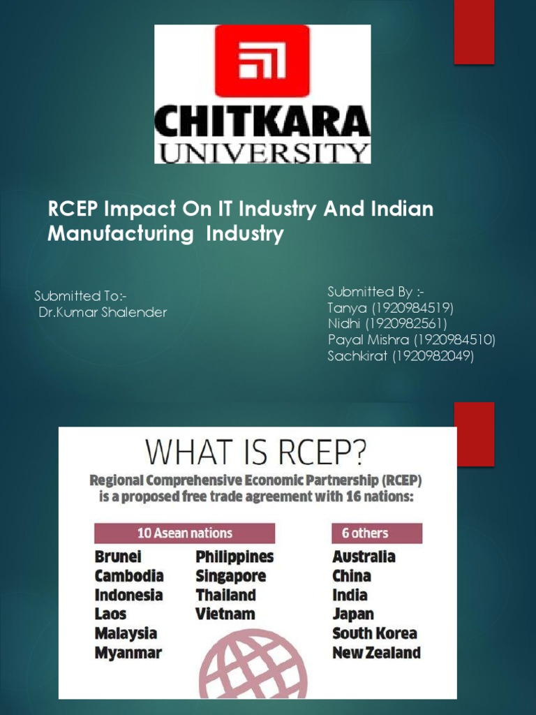 Presentation1 ON RCEP | PDF