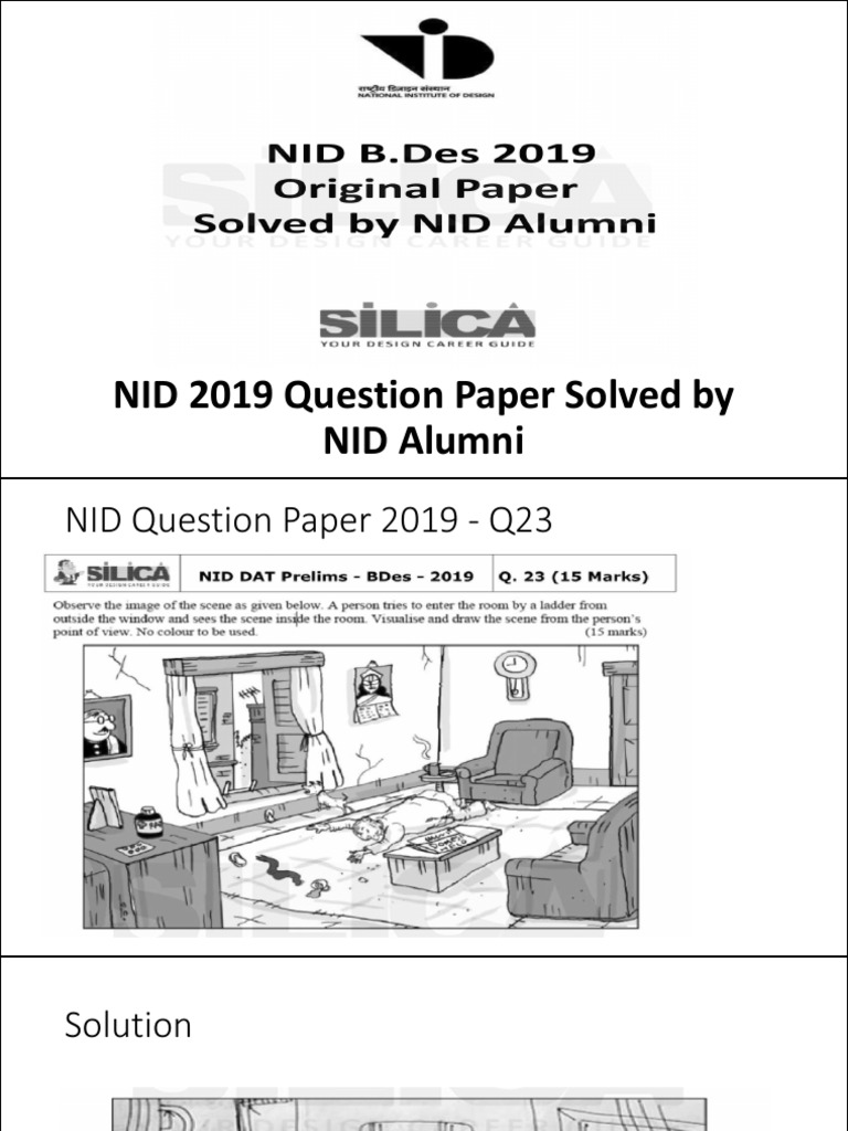 NID Sample Papers | PDF