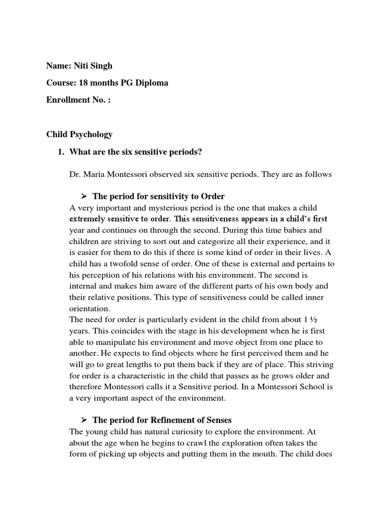 Assignment Teachers Training | PDF | Child Development | Relationships