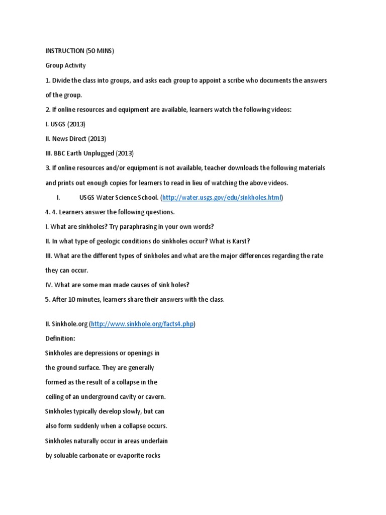 DRRR Notes | PDF | Sinkhole | Earth Sciences