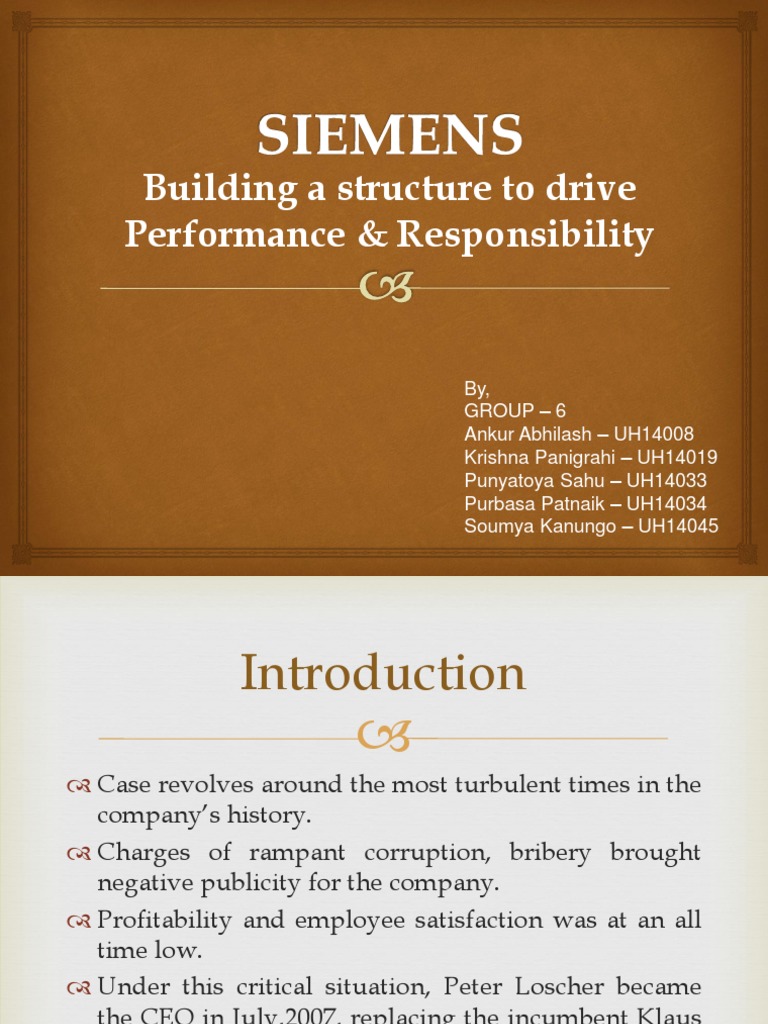 HRP Final PPT Seimens Case Study | PDF | Siemens | Chief Executive Officer