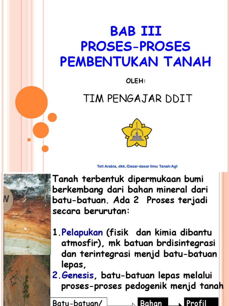 Proses Pembentukan Tanah dan Pelapukan | PDF