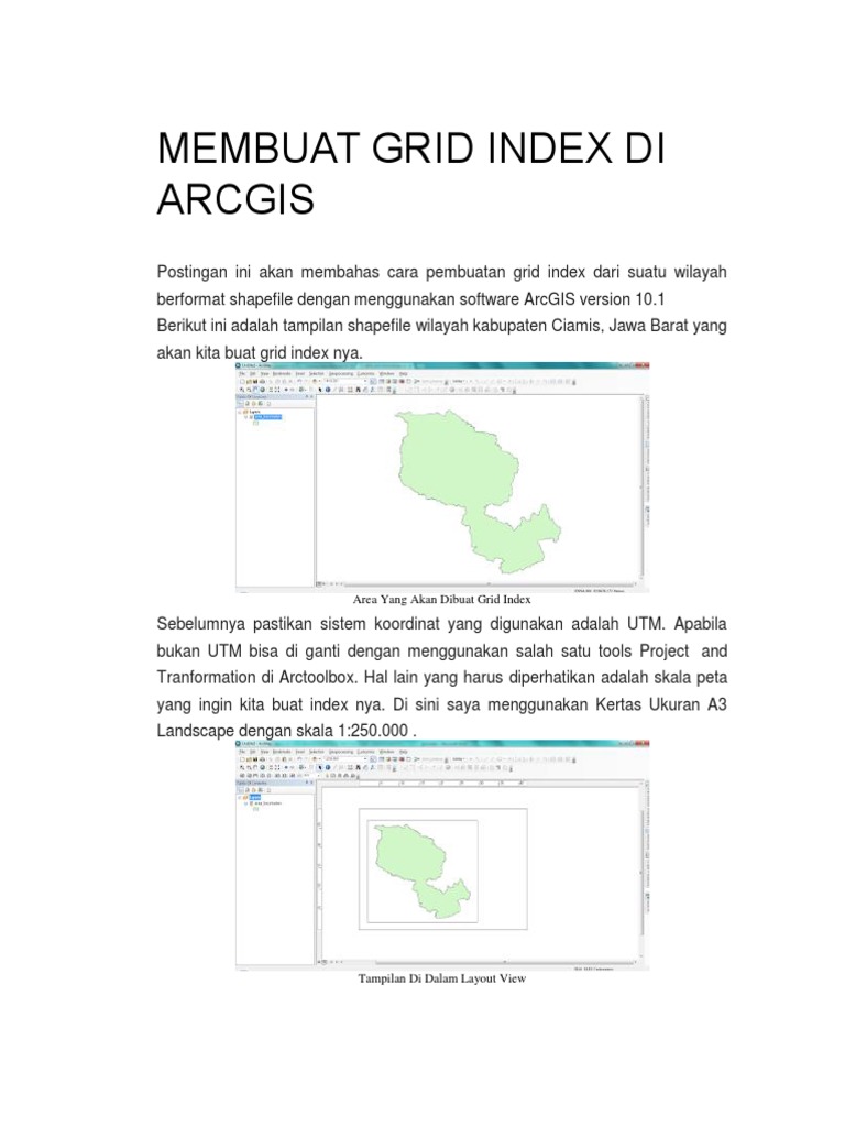 Cara Membuat Grid Index di ArcGIS | PDF | Komputer