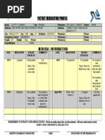 Patient Profile Template | PDF | Clinical Medicine | Medical Specialties