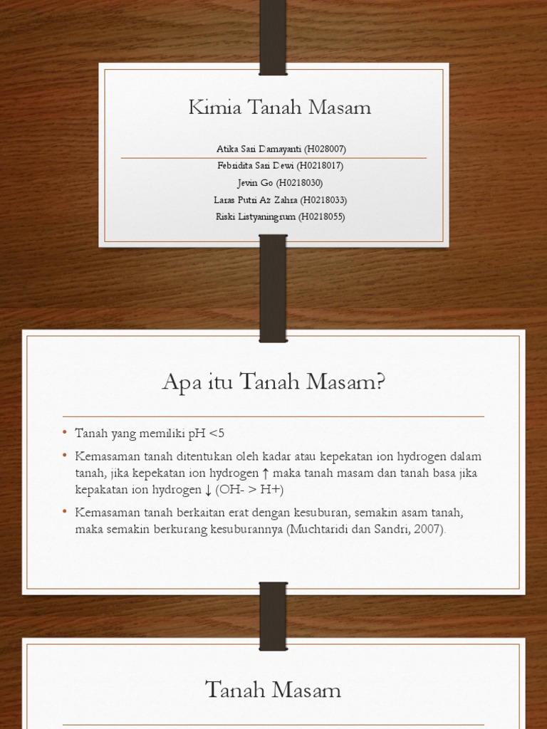 Karakteristik Tanah Masam | PDF