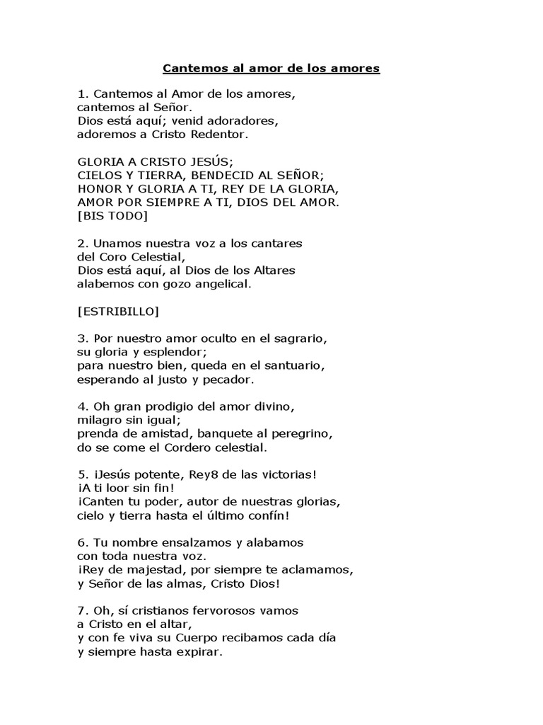 Canciones Corpus | PDF | Cristo (título) | Amor