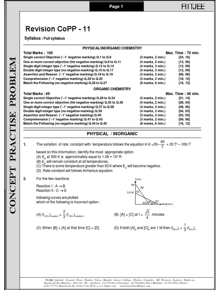 DPP Chemistry | PDF | Chemical Equilibrium | Adsorption