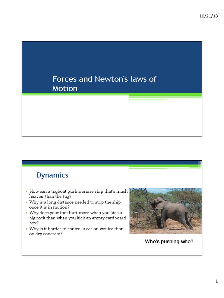 Tension Force and Newton's Second Law | PDF | Force | Newton's Laws Of ...