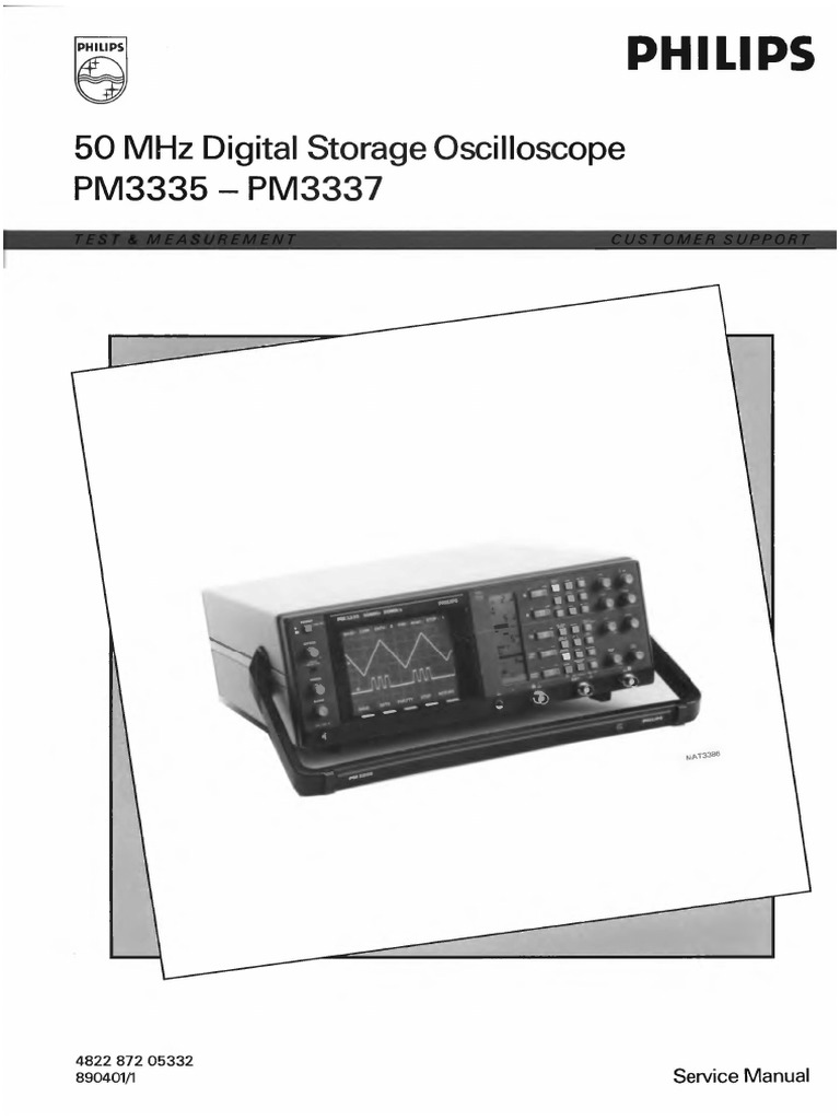 Philips Pm3335 Pm3337 Oscilloscope SM | PDF