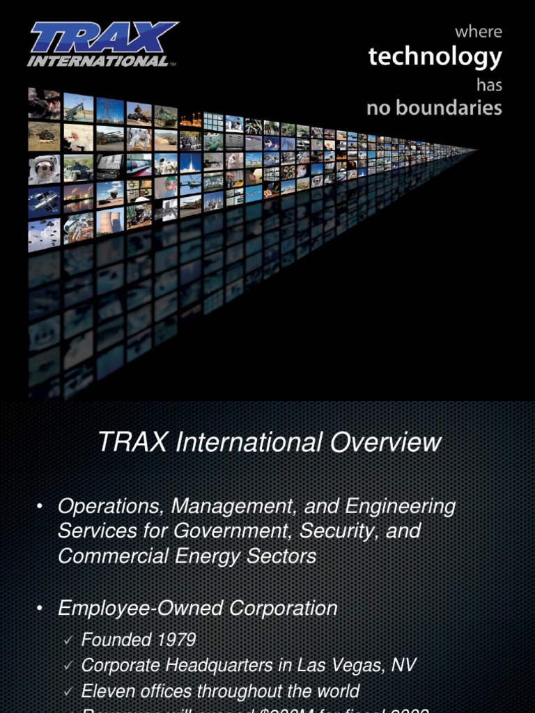 TRAX International Presentation | PDF | Simulation | Project Management