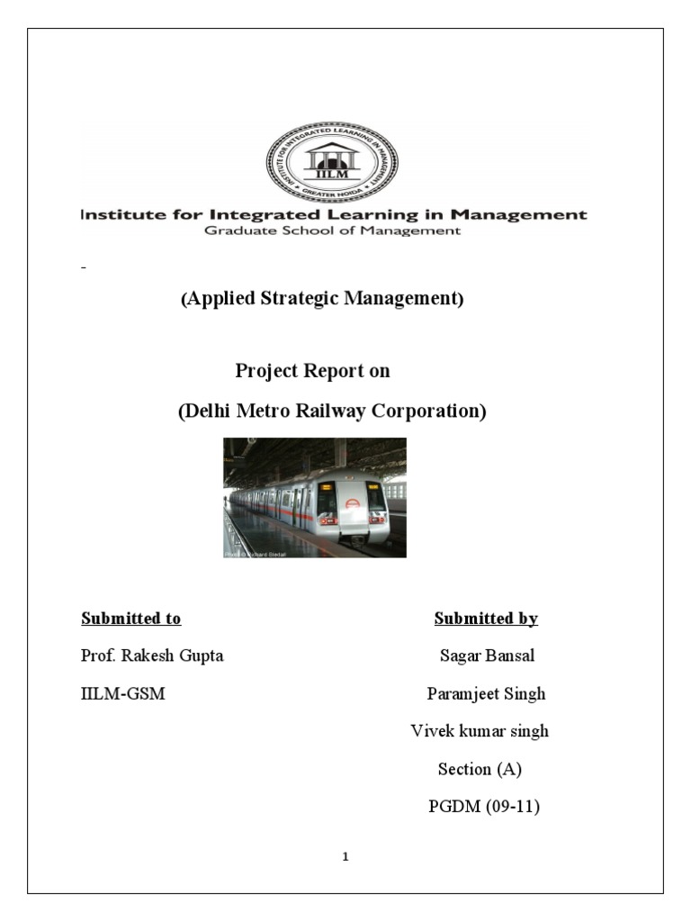 Applied Strategic Management | PDF | Public Transport | Rapid Transit