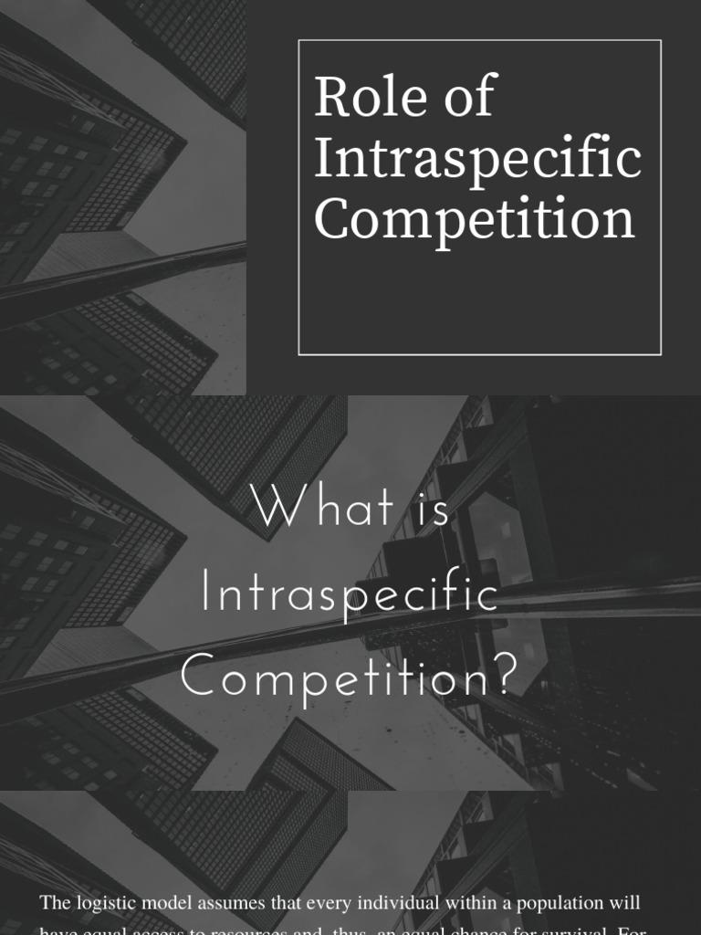 Role of Intraspecific Competition | PDF | Ecology | Organisms