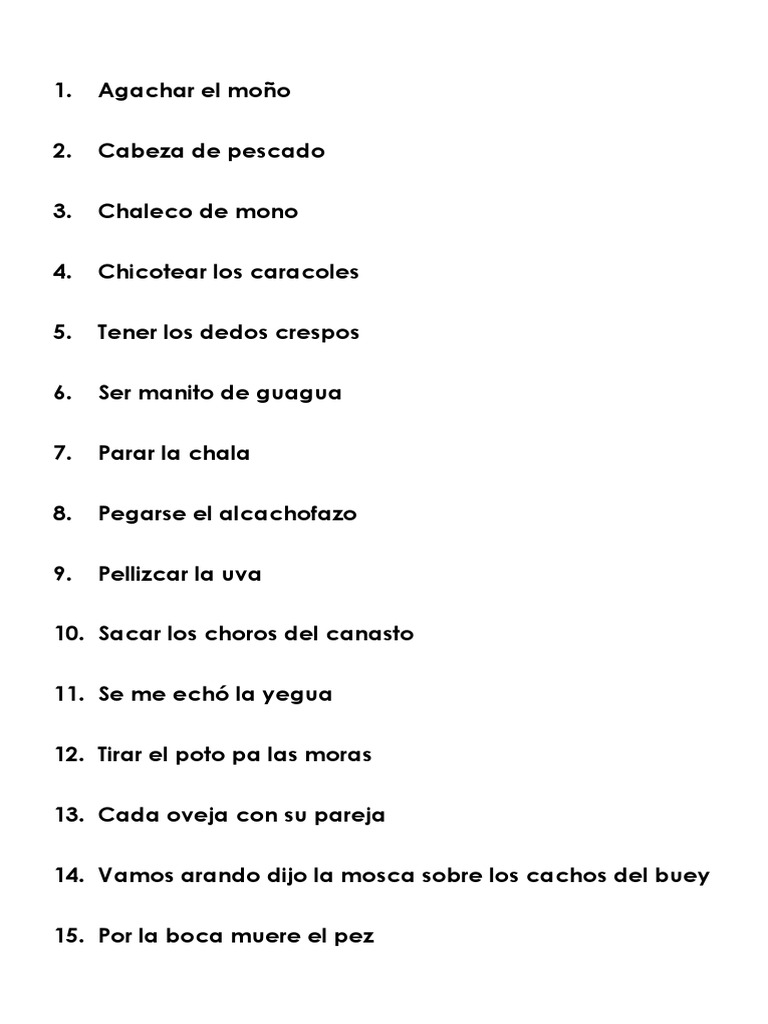 Dichos Chilenos | PDF