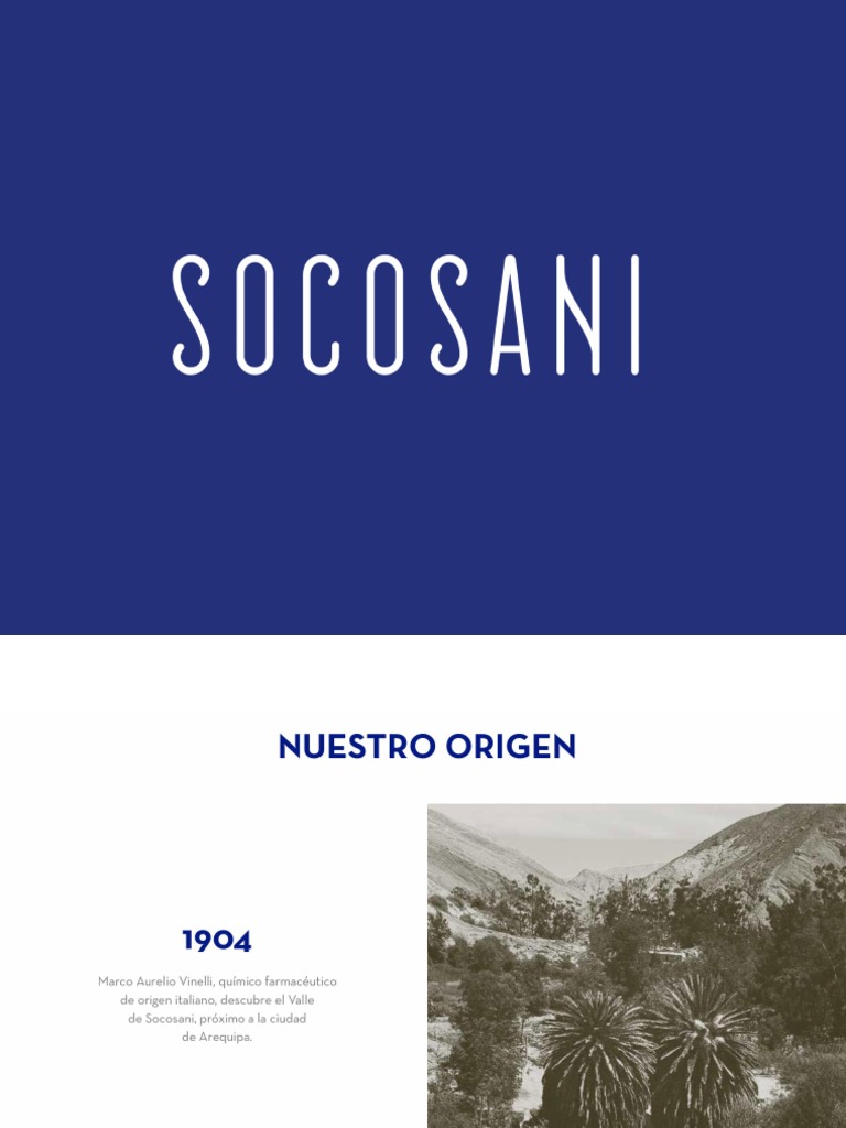 Agua Mineral Socosani: Pureza Natural del Perú | PDF | Cocina, comidas ...