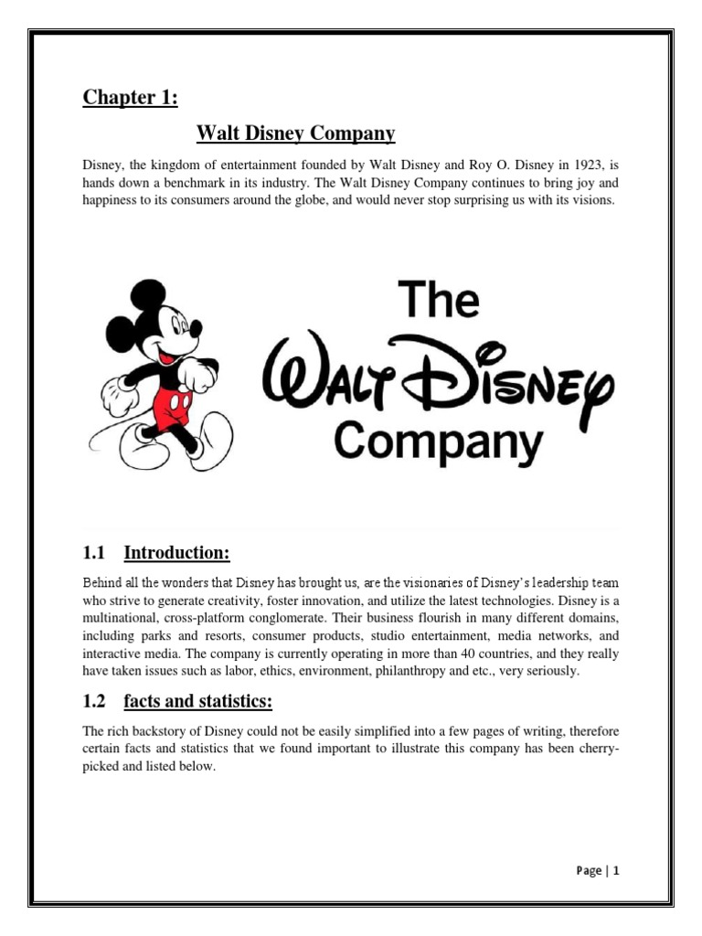 Assignment SM | PDF | The Walt Disney Company | Walt Disney Animation ...