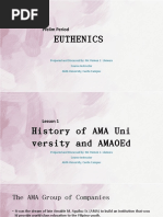 Week 1 History of Ama Univ. | PDF | Distance Education | Educational Stages