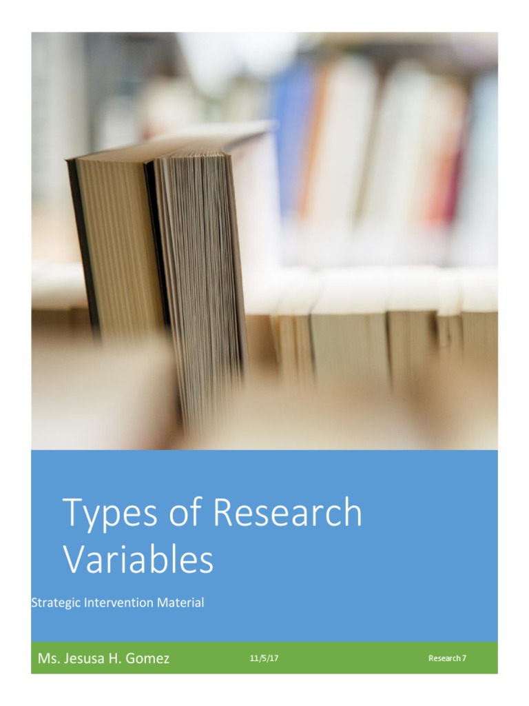 Understanding Variables Through Real-World Examples | PDF | Experiment ...