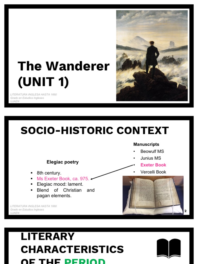 The Wanderer With Quotes and Notes | PDF | Medieval Literature | Poetics