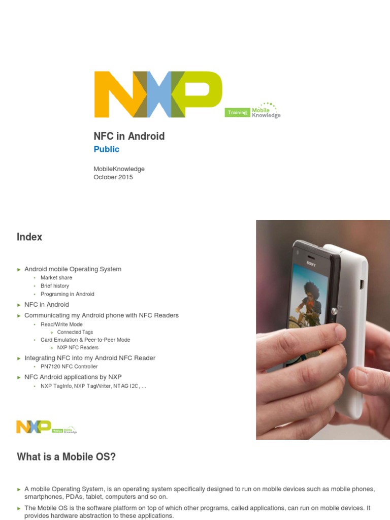 NFC | PDF | Android (Operating System) | Mobile Device