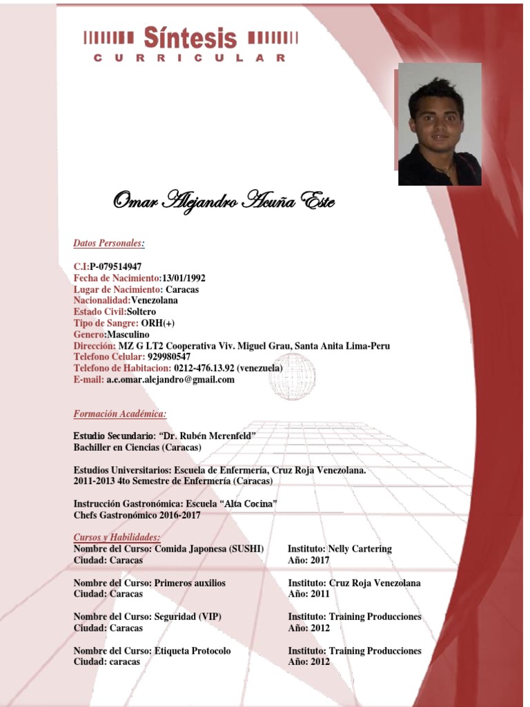 Curriculum Omar | PDF