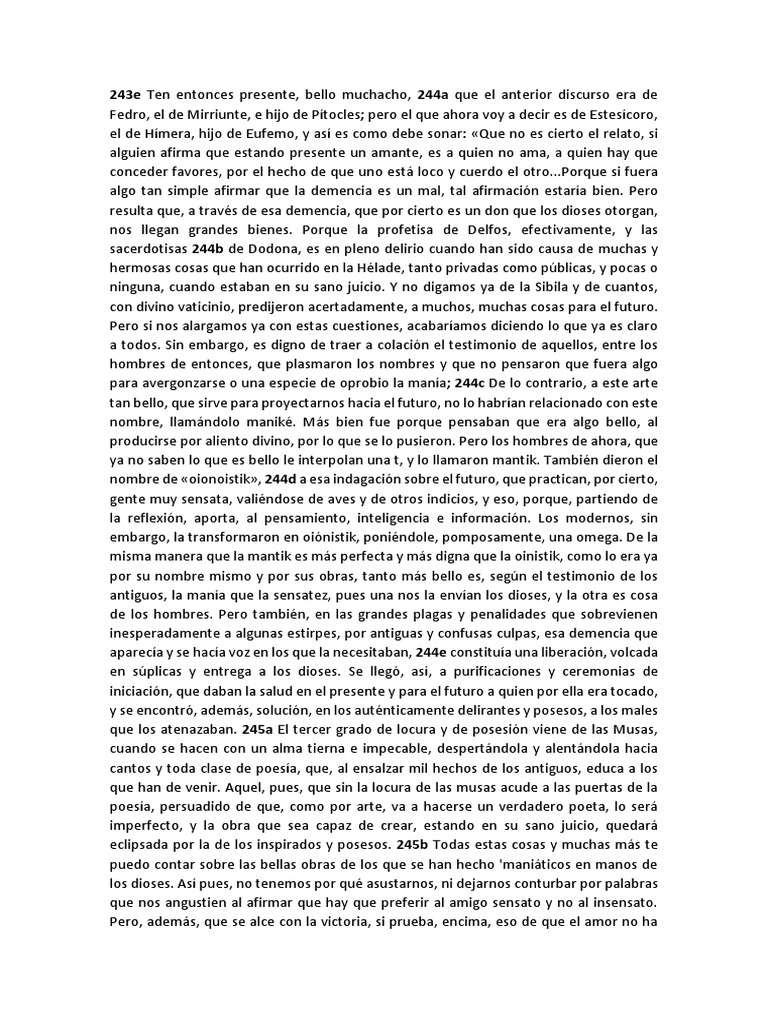 Platon Fedro | PDF | Alma | Inmortalidad