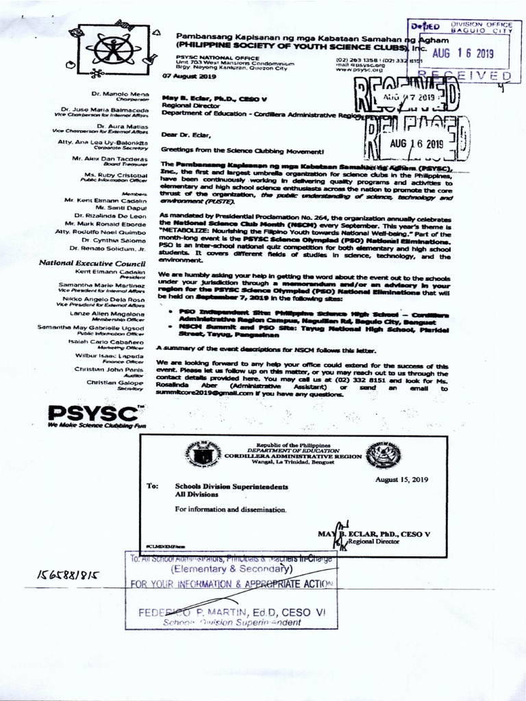 Philippine Society of Youth Science Clubs PDF | PDF