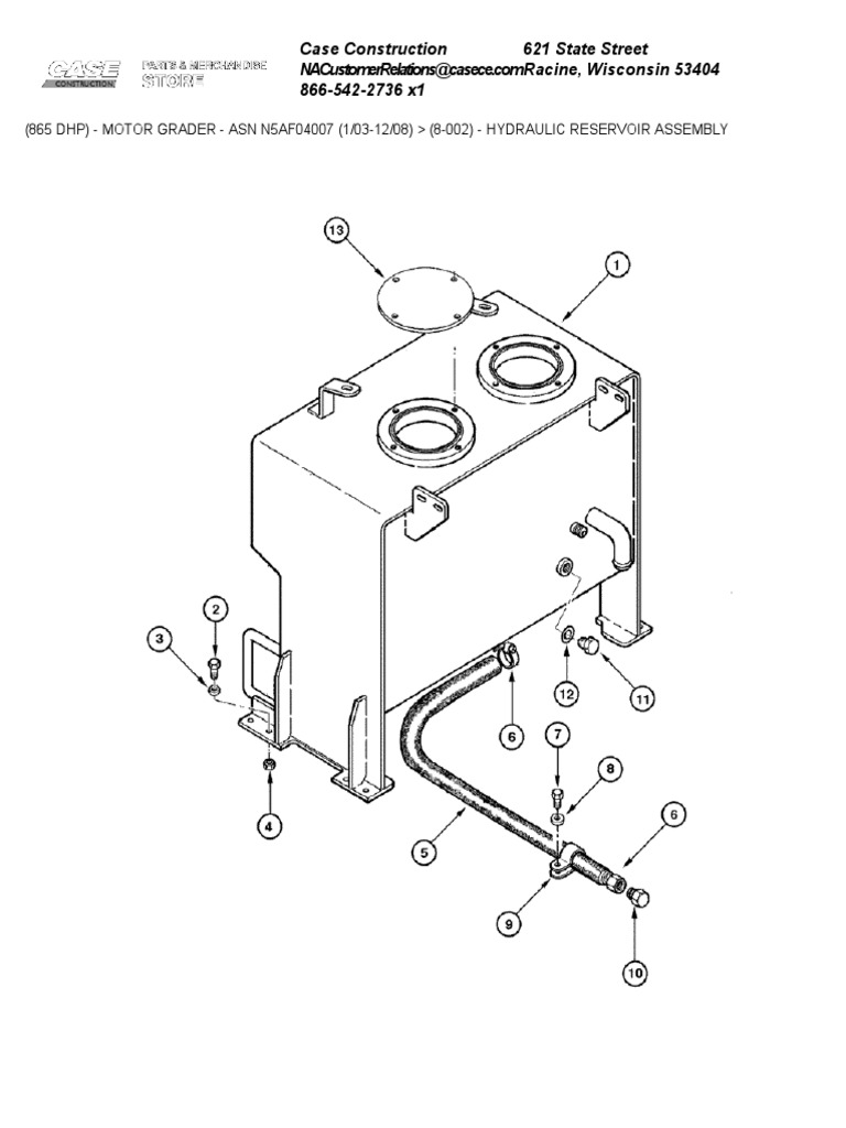 Hydraulic Reservoir Assembly | PDF | Screw | Tools