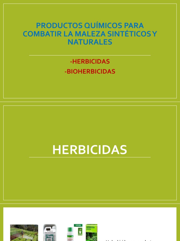 Herbicidas: Tipos y Alternativas | PDF | Herbicida | Organismos