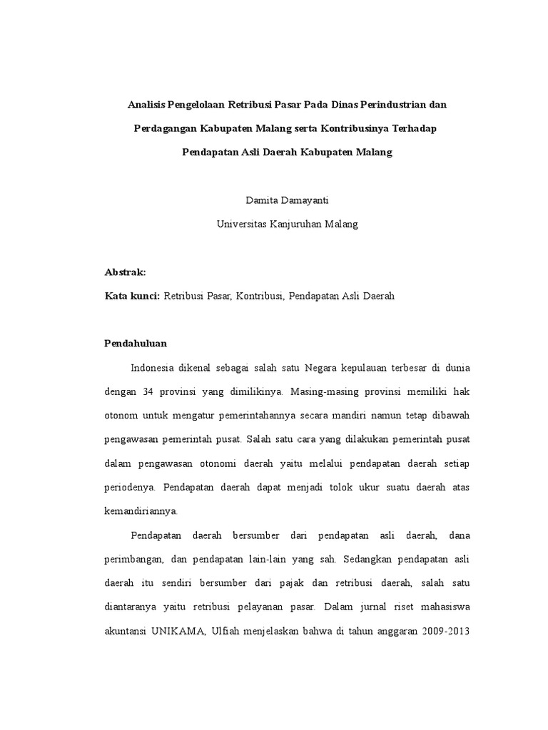 Contoh Draft Artikel | PDF