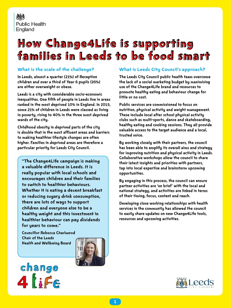 Change4Life Case Studies Leeds FINAL PDF | PDF | Public Health | Social ...
