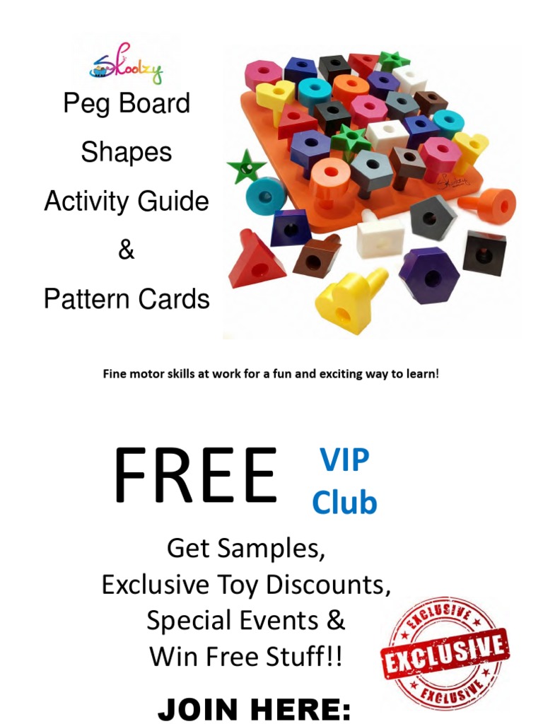 Peg Board Activity Guide for Parents | PDF | Home & Garden