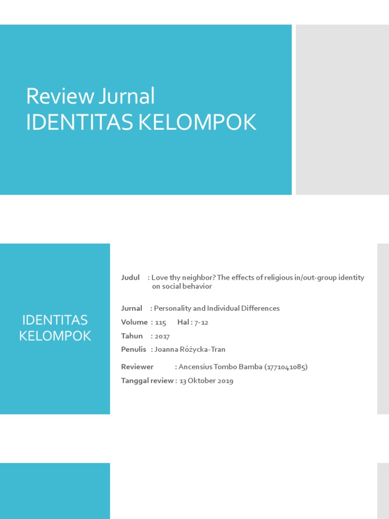 Identitas Kelompok | PDF
