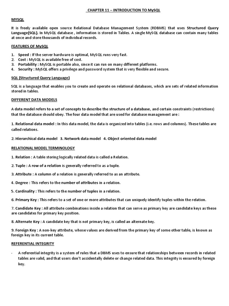 503452950complete SQL and It Application Notes-Class Xi-Ip | PDF ...