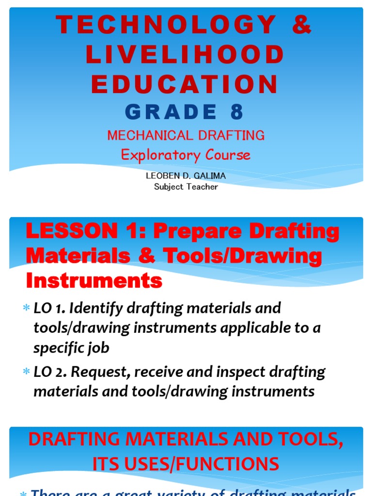 Tle Grade 8 | PDF | Drawing | Technical Drawing