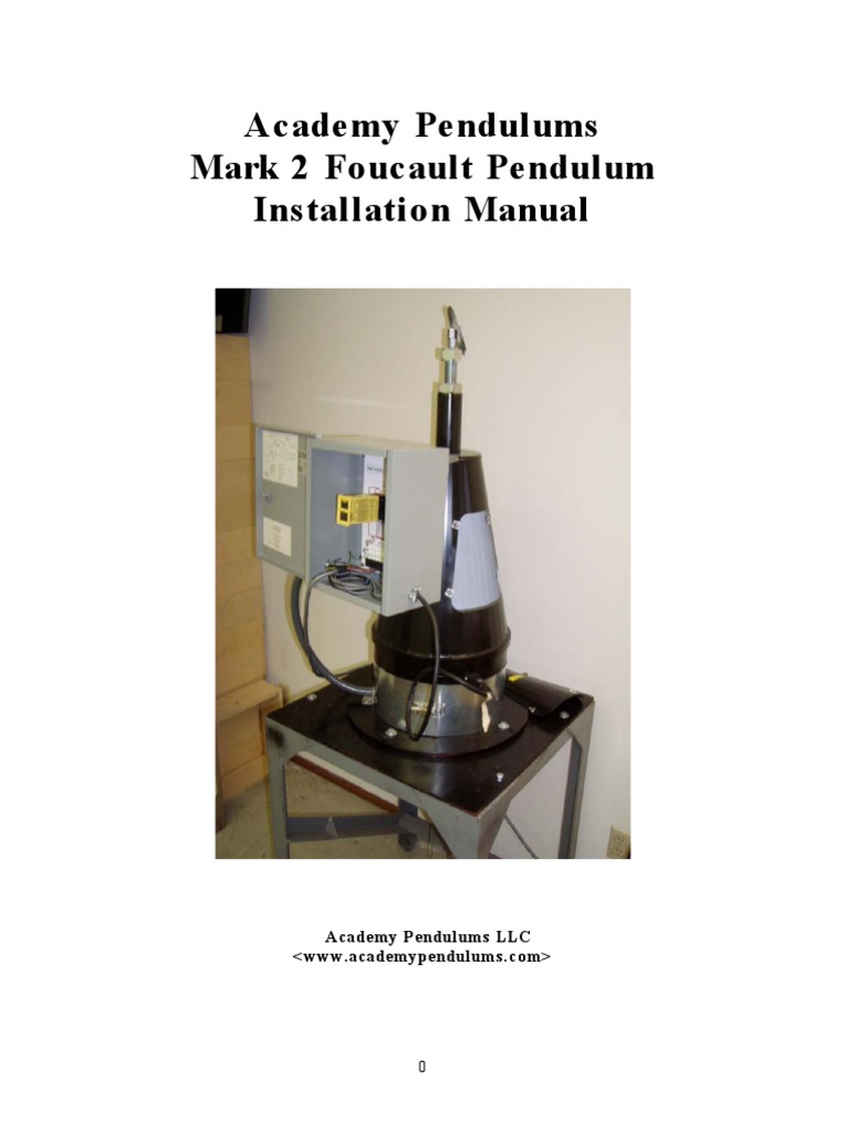 Mark 2 Foucault Installation | PDF | Pendulum | Screw