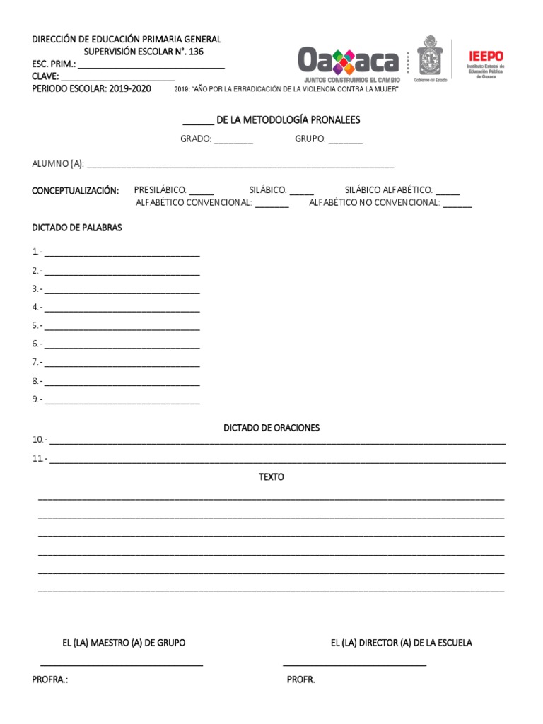 Formato Dictado | PDF