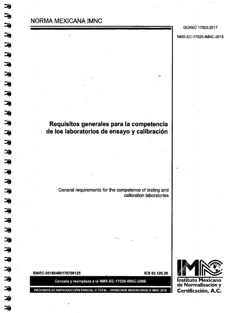 NMX Ec 17025 | PDF