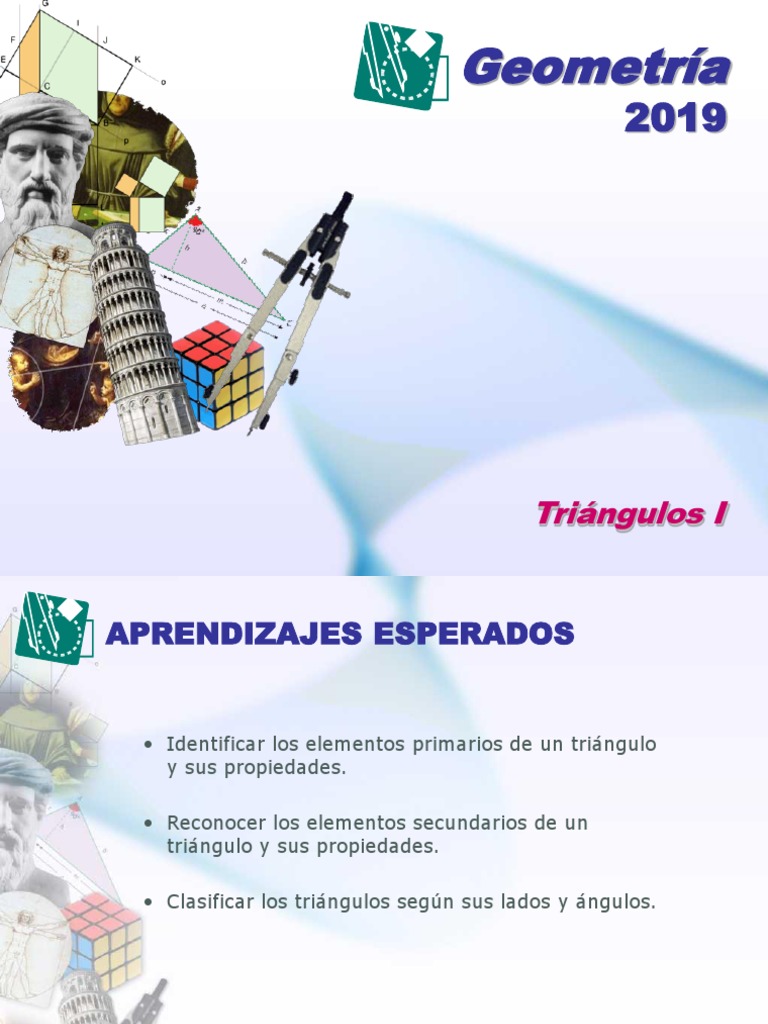Elementos y Clasificación de Triángulos | PDF | Triángulo | Formas ...