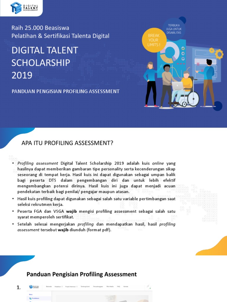 Panduan Mengisi Profiling Assessment | PDF