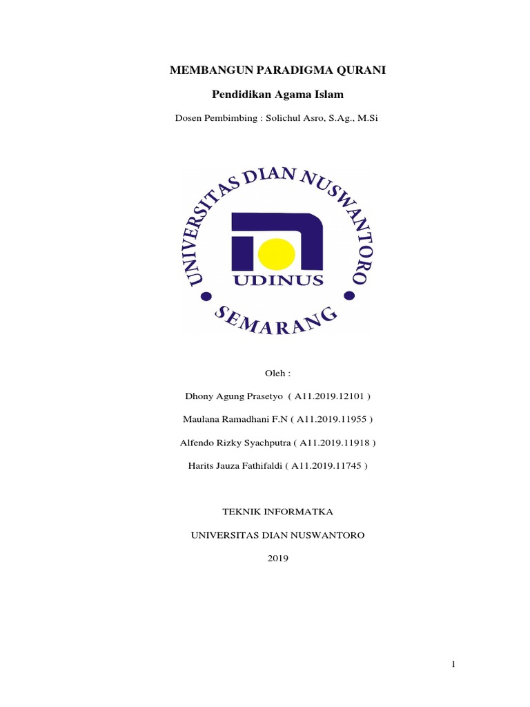 Membangun Paradigma Qurani dalam Pendidikan | PDF