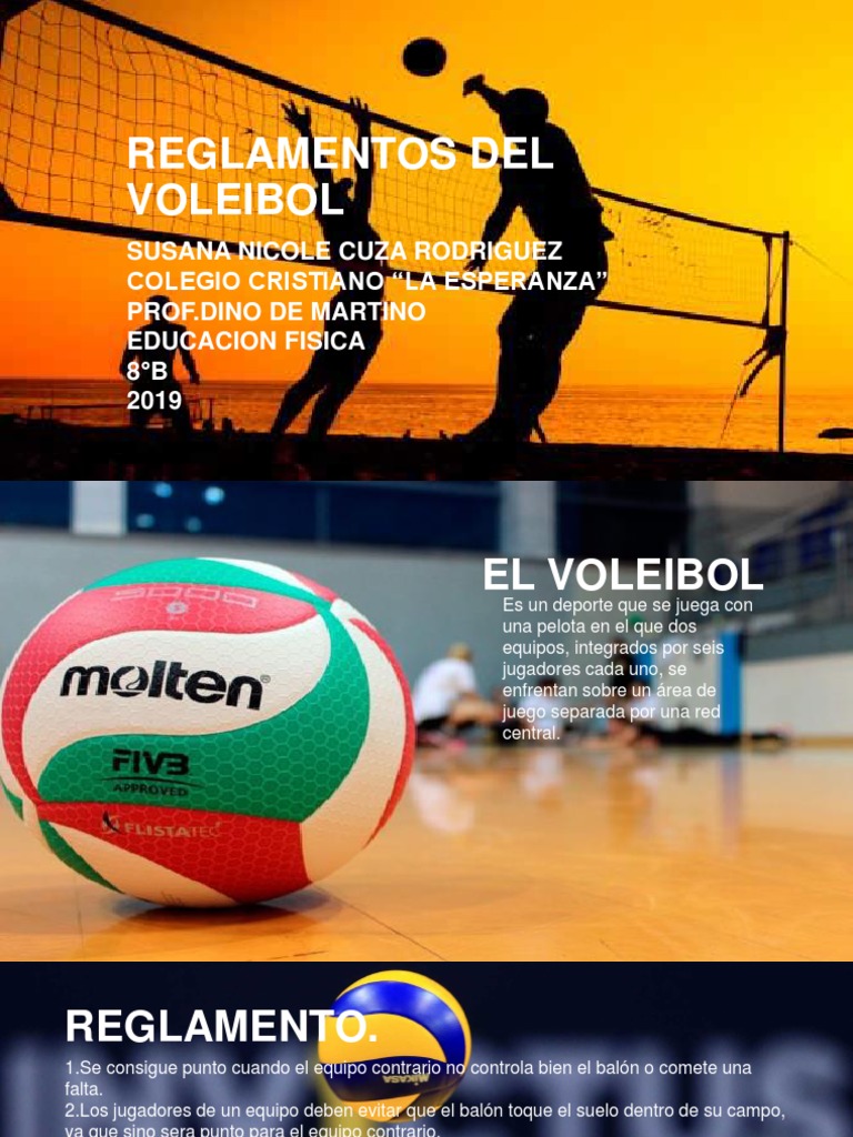Reglamentos Del Voleibol Completo Pdf Vóleibol Juegos De