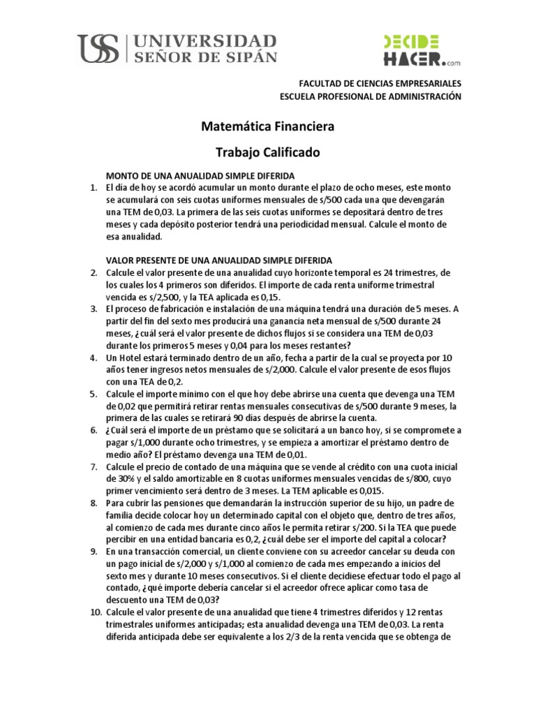 Trabajo Miscelaneo 7 | PDF | Bancos | Dinero