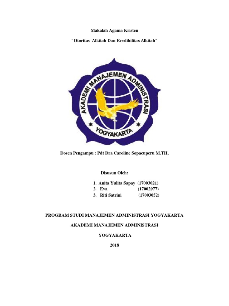 Makalah Agama Kristen | PDF