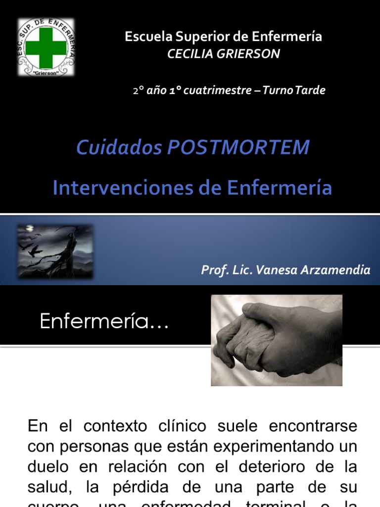 Cuidados Post-Mortem 2018 | PDF | Dolor | Cremación