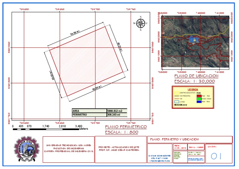 Plano Perimetrico | PDF