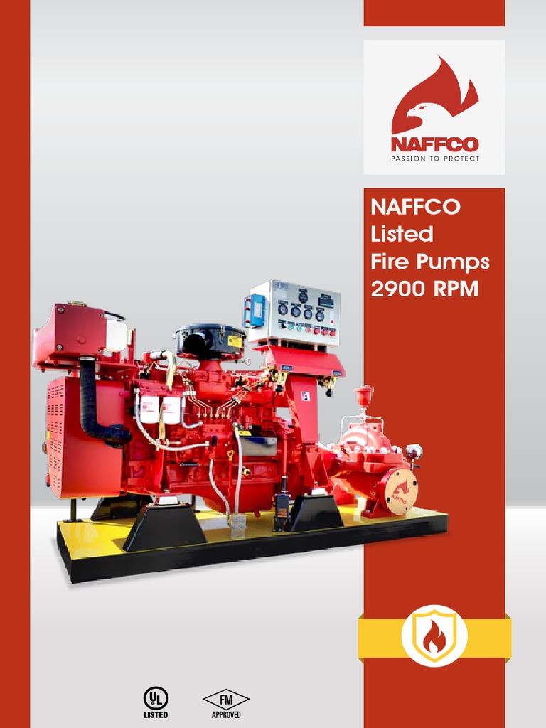 NAFFCO Fire Pump Specifications Guide | PDF | Pump | Bearing (Mechanical)