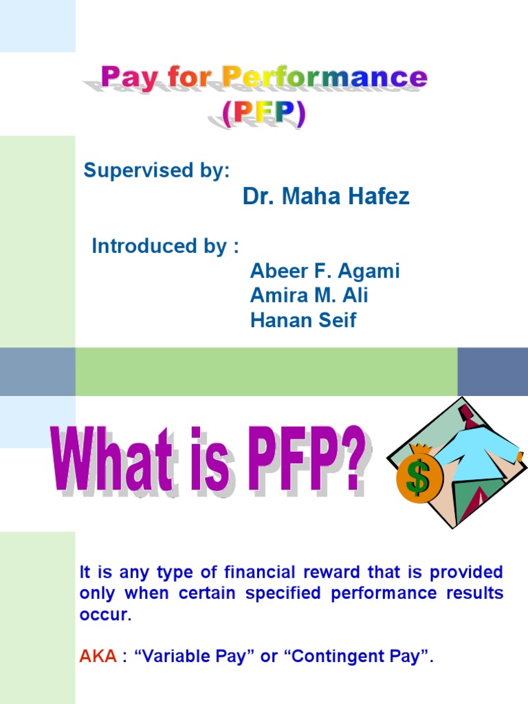 Pay-for-Performance Strategies Explained | PDF